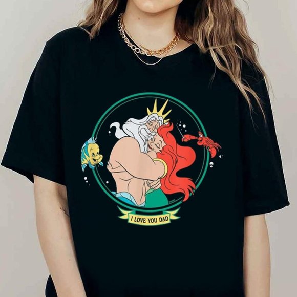 Shirts | King Triton Ariel The Little Mermaid Dad Is Tee Tshirt | Poshmark